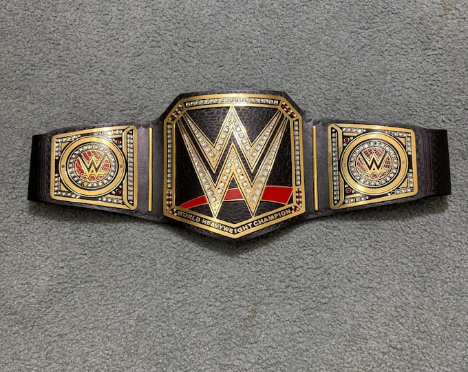 The Official W W E Handmade World Heavyweight Championship Title Belt ...