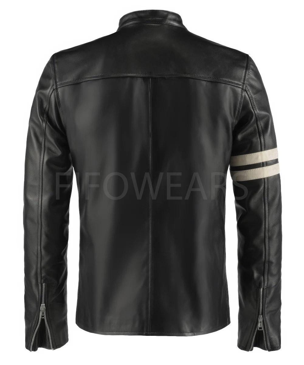 Own the Road in This Striking Men's Leather Racing Jacket - Etsy