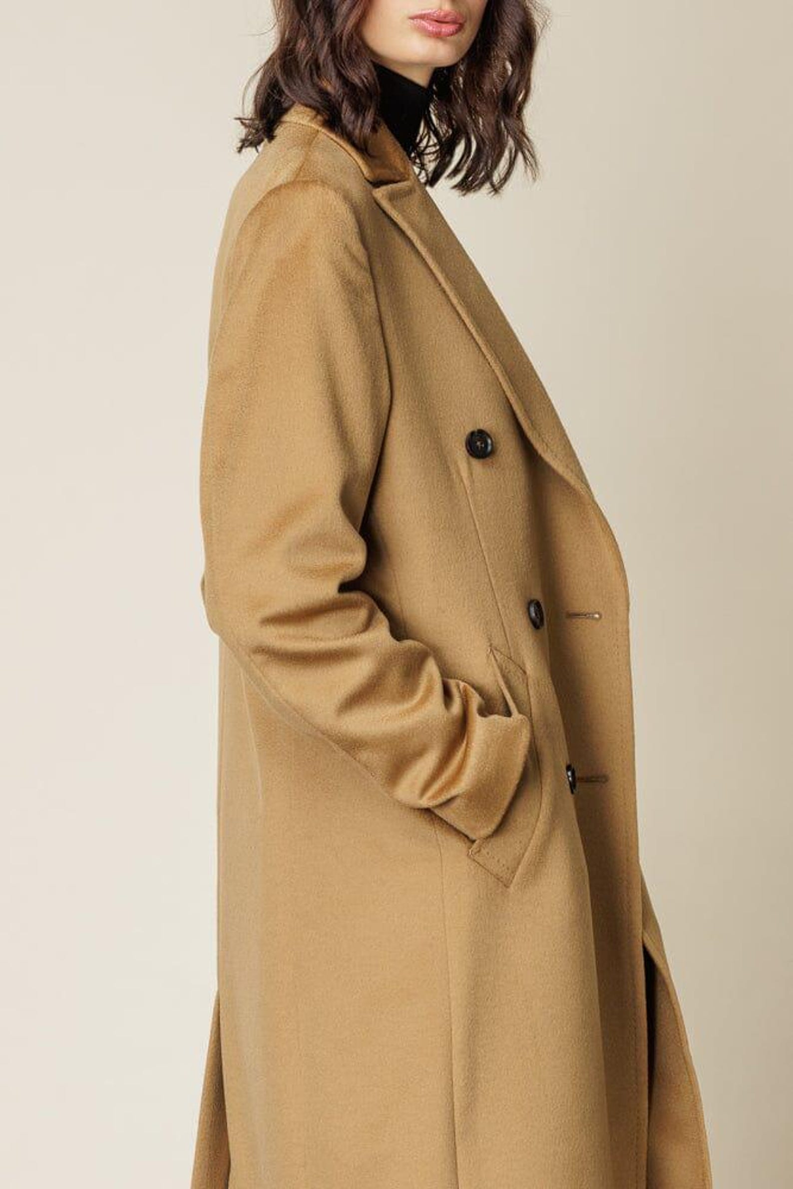 Handcrafted 6-breasted Long Wool Coat for Women – Elegant and Warm ...