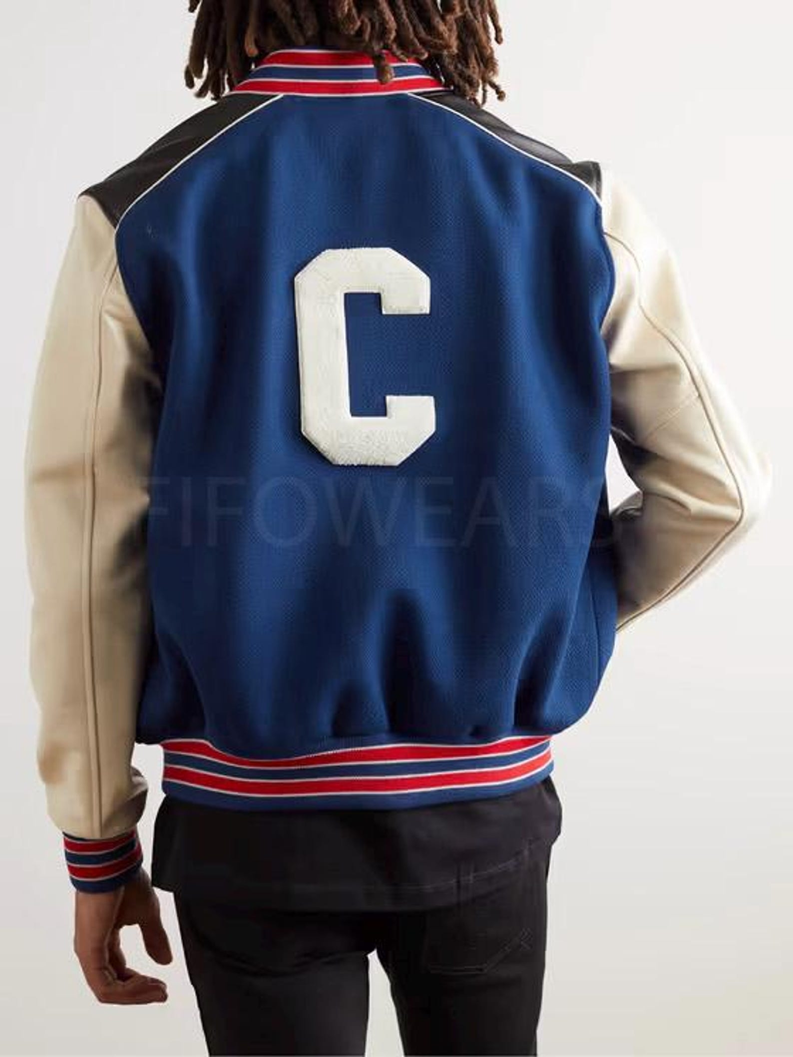 Logo-appliquéd Wool-blend and Leather Varsity Jacket - Etsy