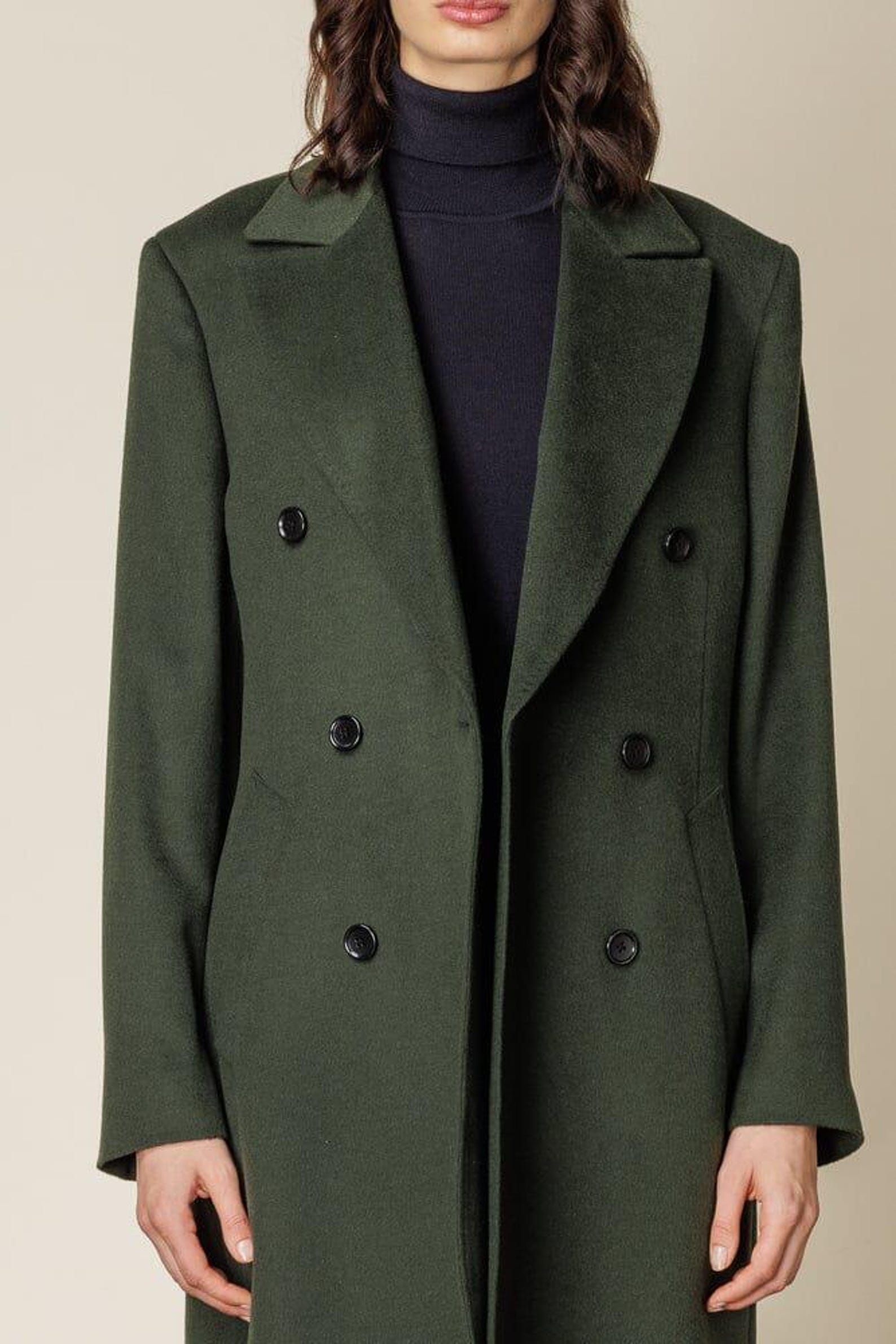 Handcrafted 6-breasted Long Wool Coat for Women – Elegant and Warm ...