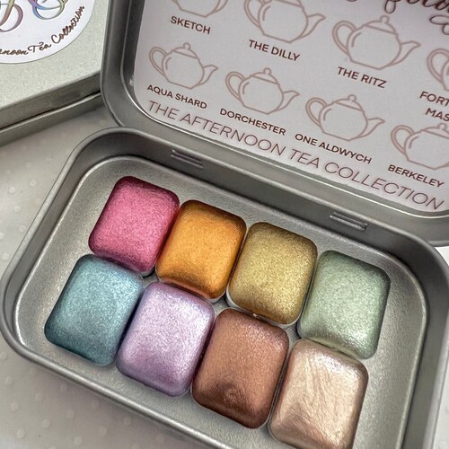 Afternoon Tea Collection Quarter Pans Tin Vegan Handmade - Etsy