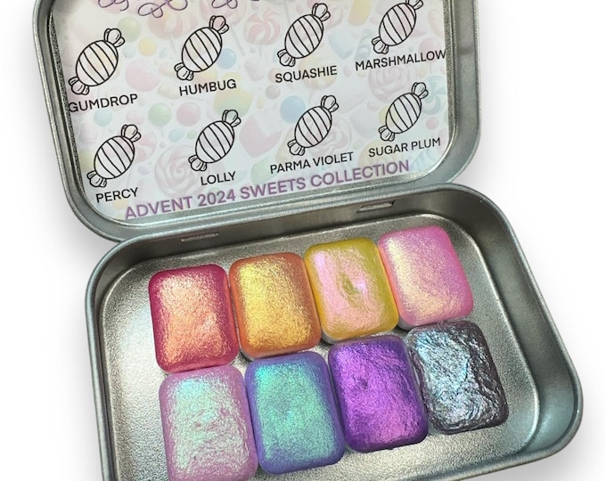 Sweets Collection Quarter Pan Tin of 8 Advent 2024 Colorshift Handmade ...