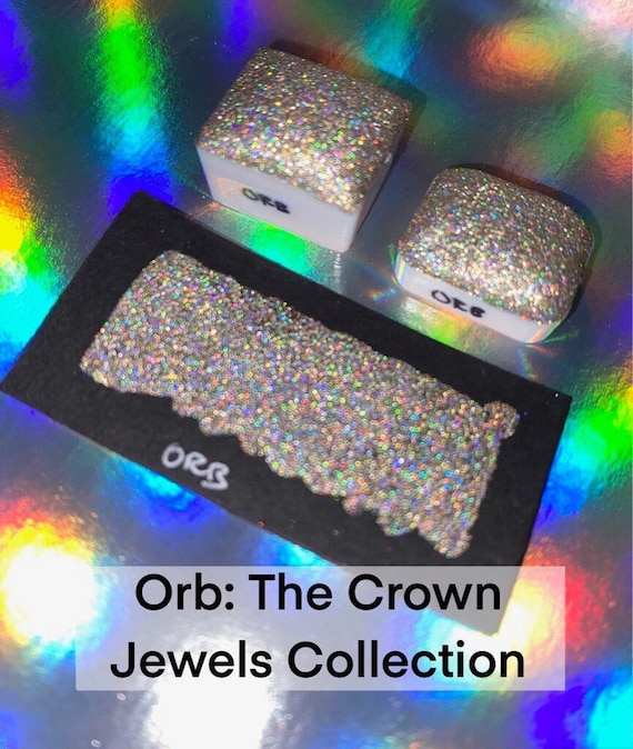 Orb Crown Jewels Holographic Metallic Vegan Handmade - Etsy