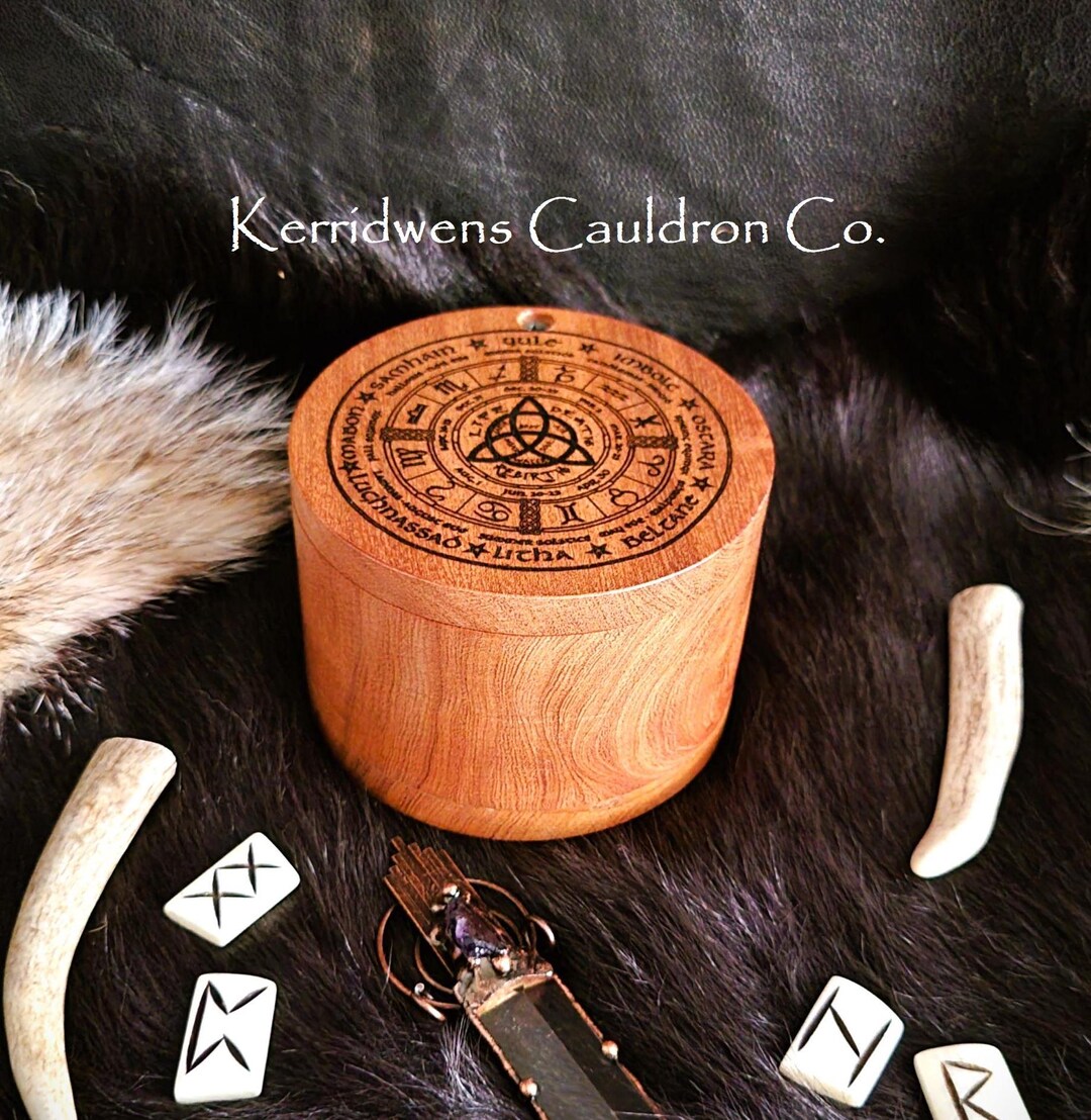 Wheel of the Year Box, Witches Altar Box, Wiccan, Pagan, Apothecary ...