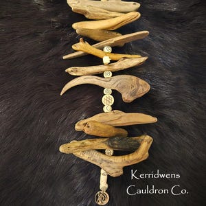 Fenrir Wolf Valhalla Ladder, Viking, Runes, Wind Chime, Driftwood ...