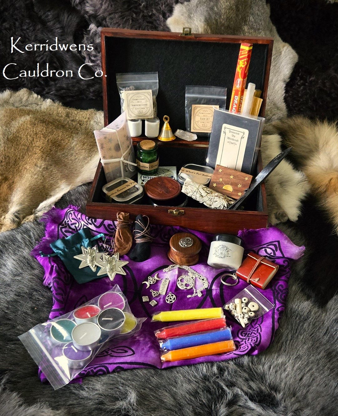 Goddess Altar Box Kit, Wicca, Pagan, Altar Tools, Gift Box, Witchcraft ...