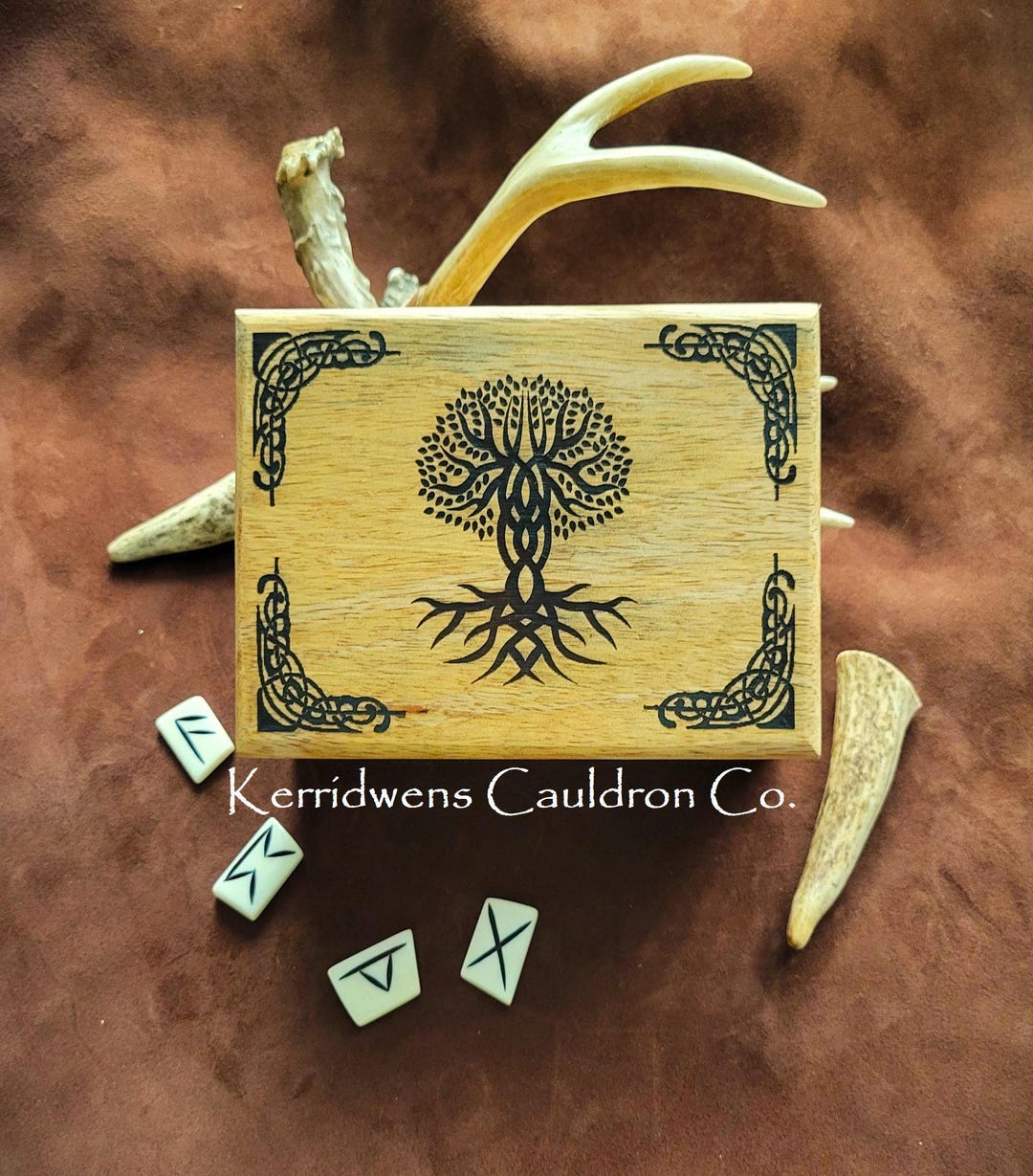 Yggdrasil, Tree of Life Box, Wicca, Viking, Pagan, Altar Box, Tarot Box ...