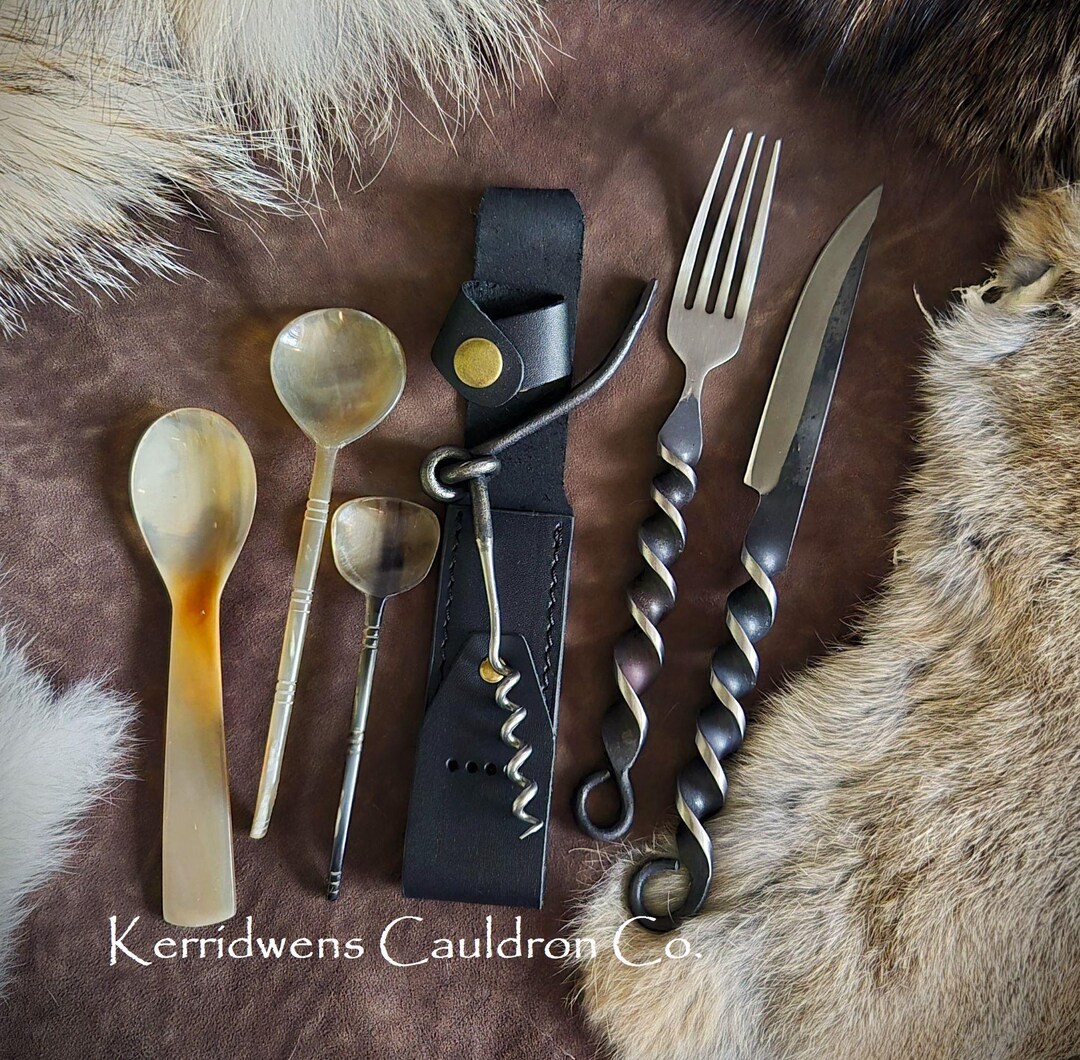 Medieval Feasting Cutlery Set, Utensil Gift Set, Kitchen Gourmet, Cow ...