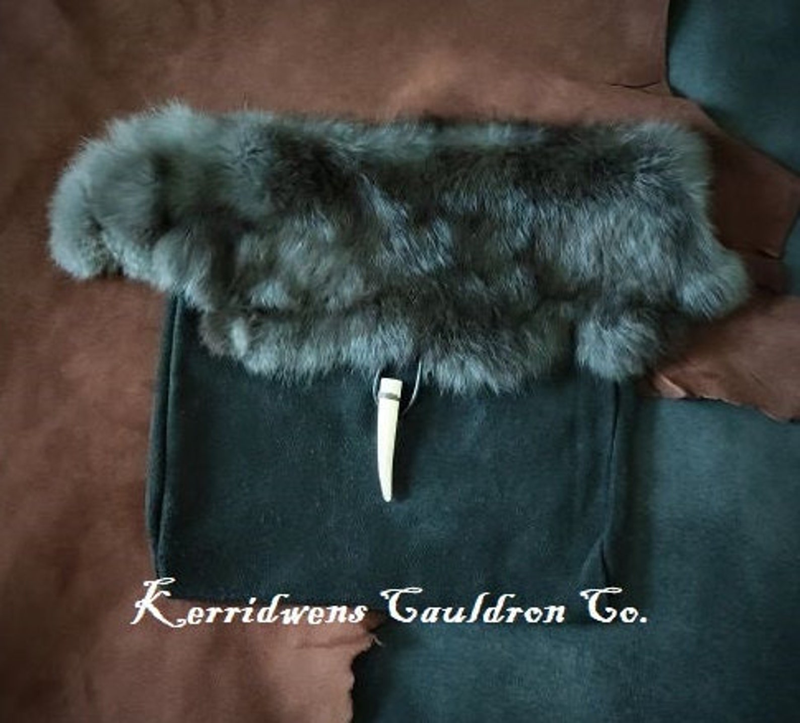 Hedgewitch Black Suede Leather Rabbit Belt Bag Witches Belt - Etsy