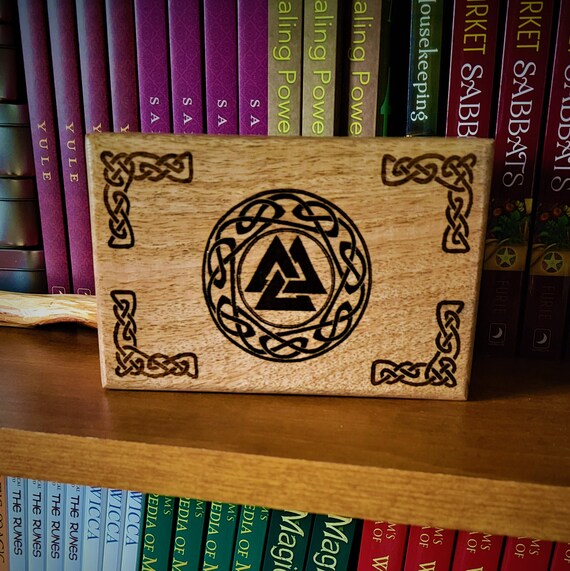 Viking Valknut Box Celtic Knot Runes Box Pagan Jewelry | Etsy