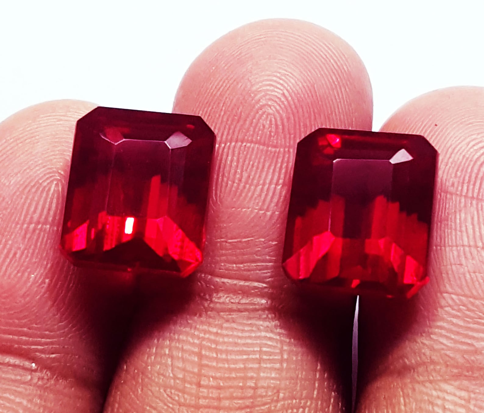 Natural Ruby Loose Gemstone 8 to 10 ct Pair With Free Shipping | Etsy