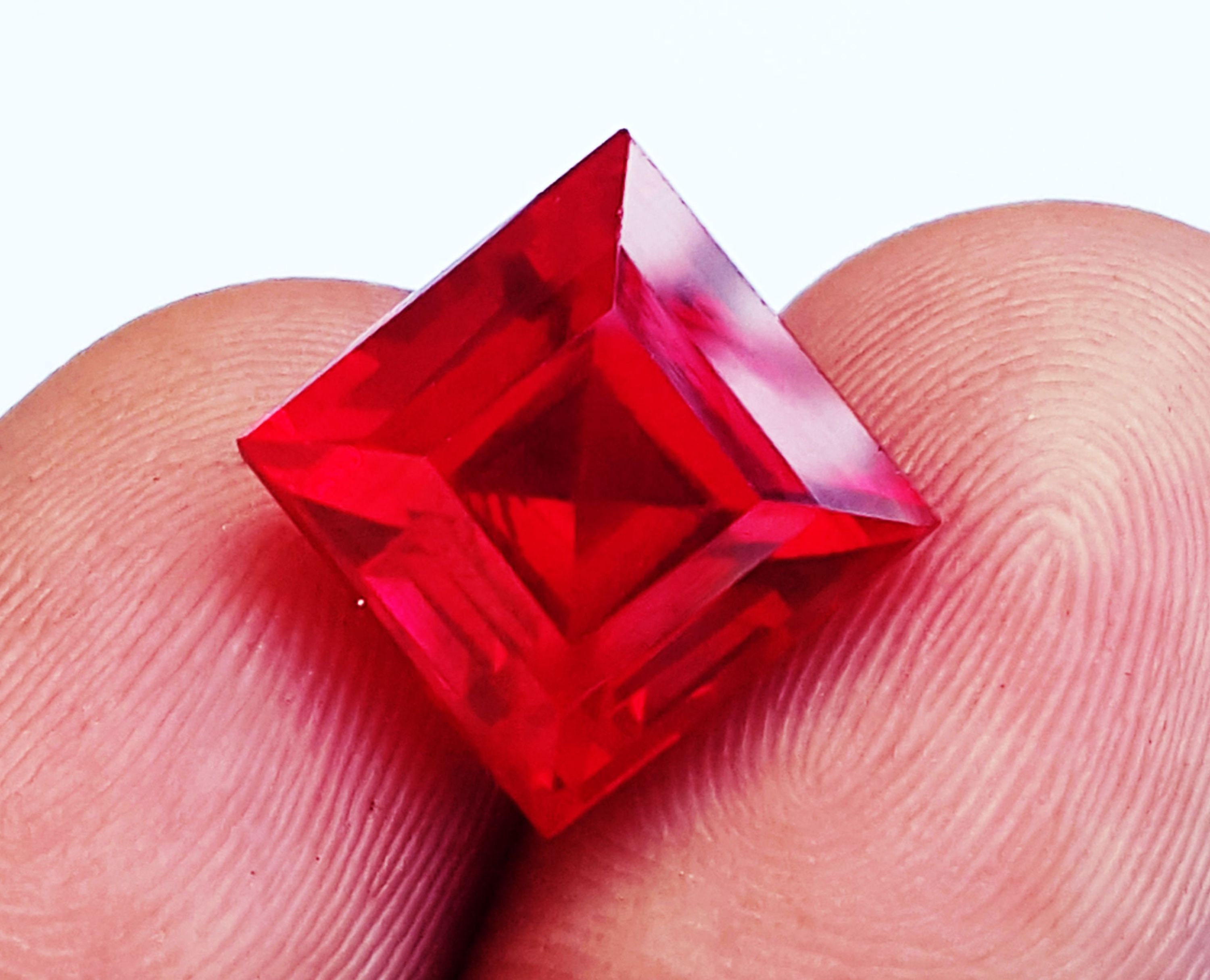 8 to 10 cts Pair Loose Gemstone Natural Ruby Square Shape | Etsy