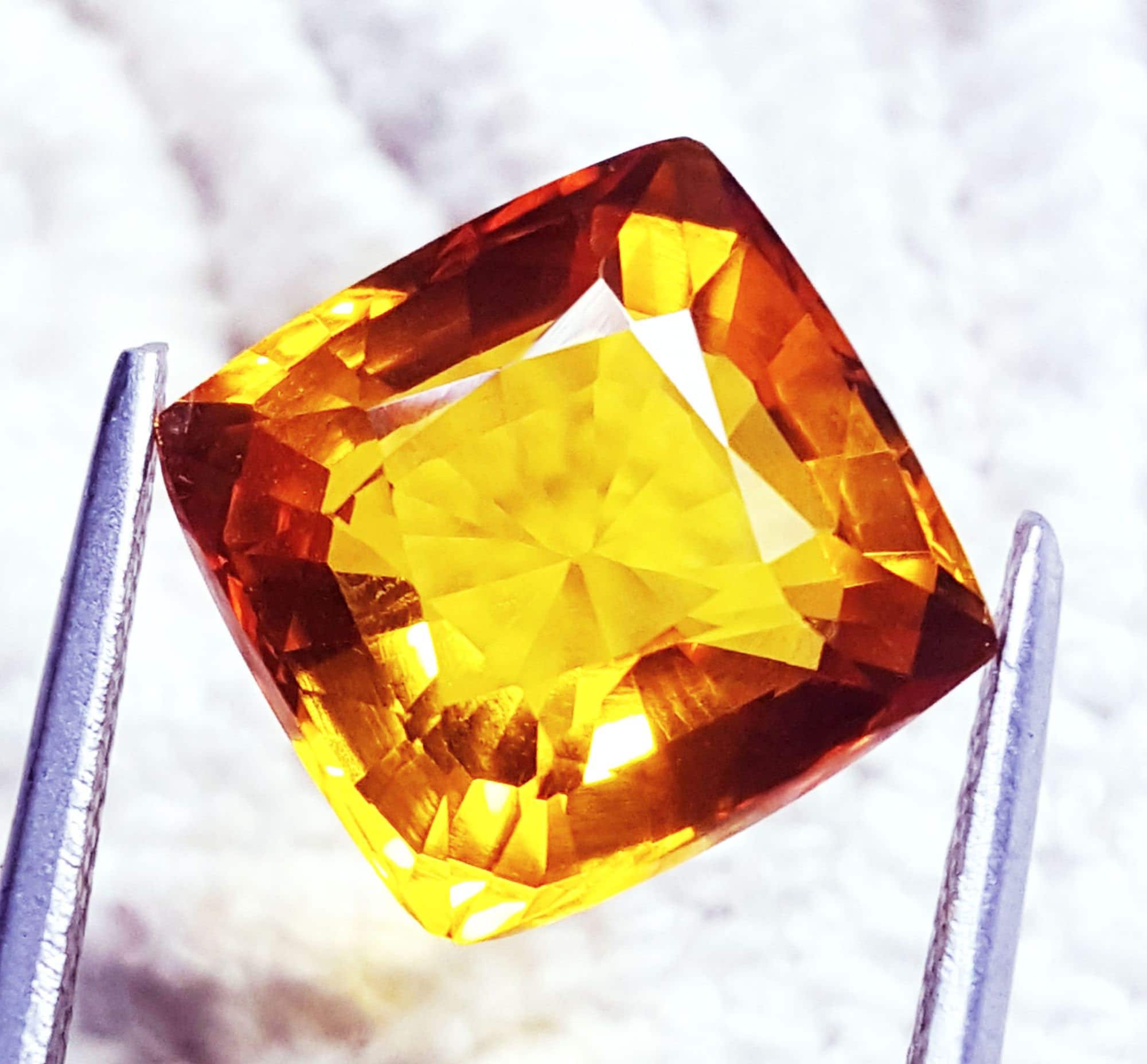 11.45 Ct Natural Yellow Sapphire Loose Certified Gemstone With | Etsy