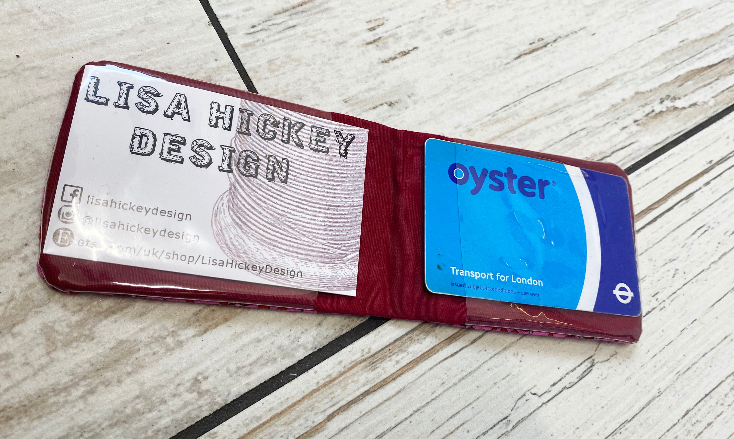 Retro Fabric Oyster Card Holder, Travel Card Holder, Card Wallet, 6 ...