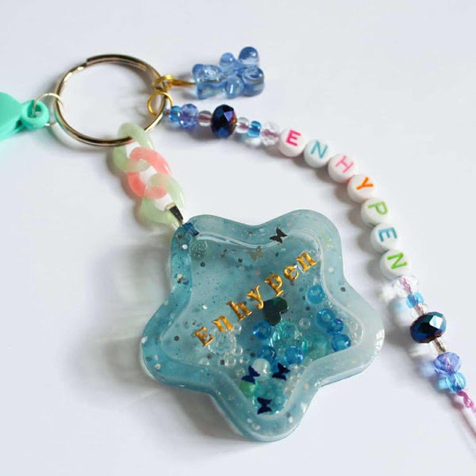 Enhypen Keychain/Kpop Keyring/Resin Shaker/Sunoo/Sung | Etsy