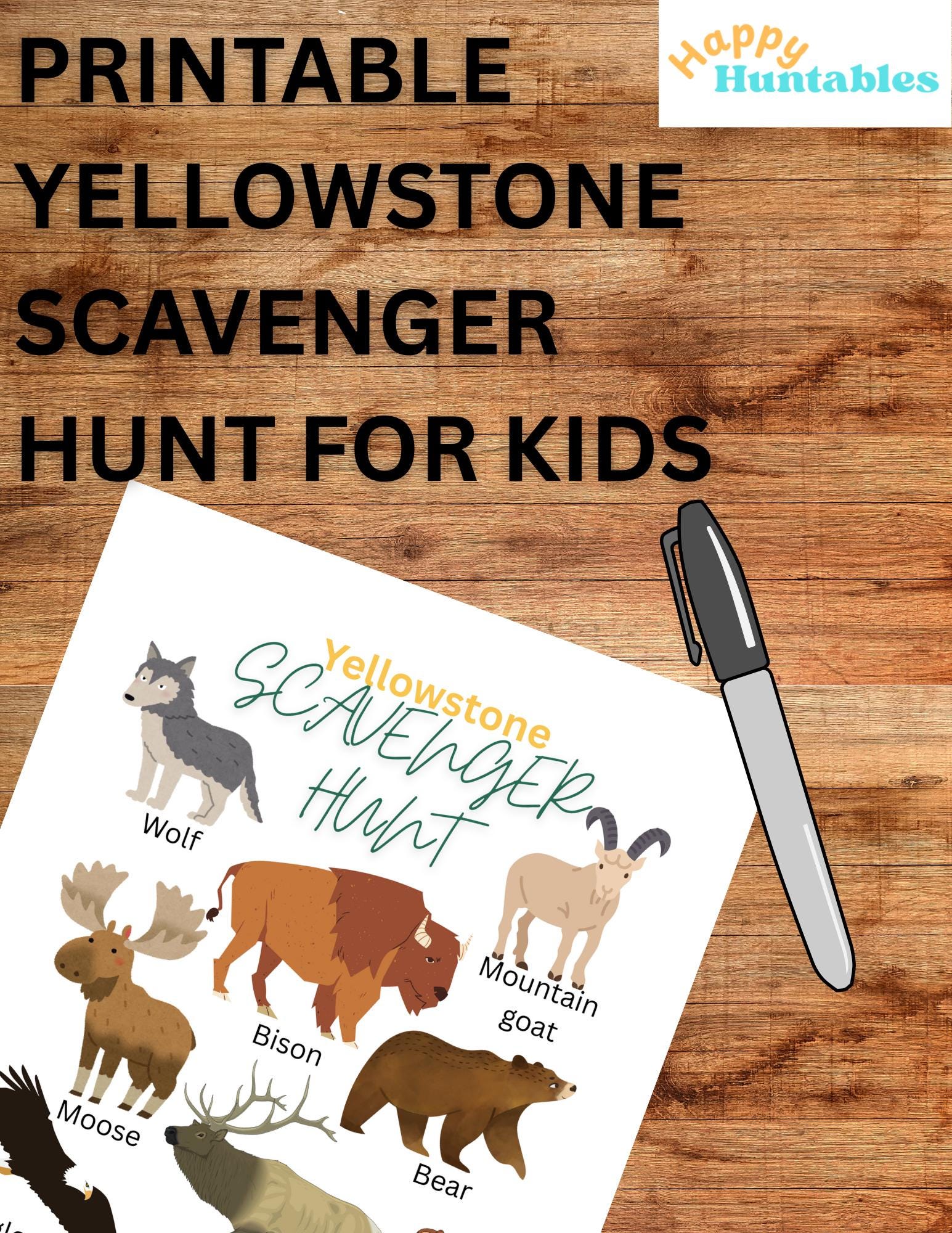 Yellowstone Scavenger Hunt - Etsy