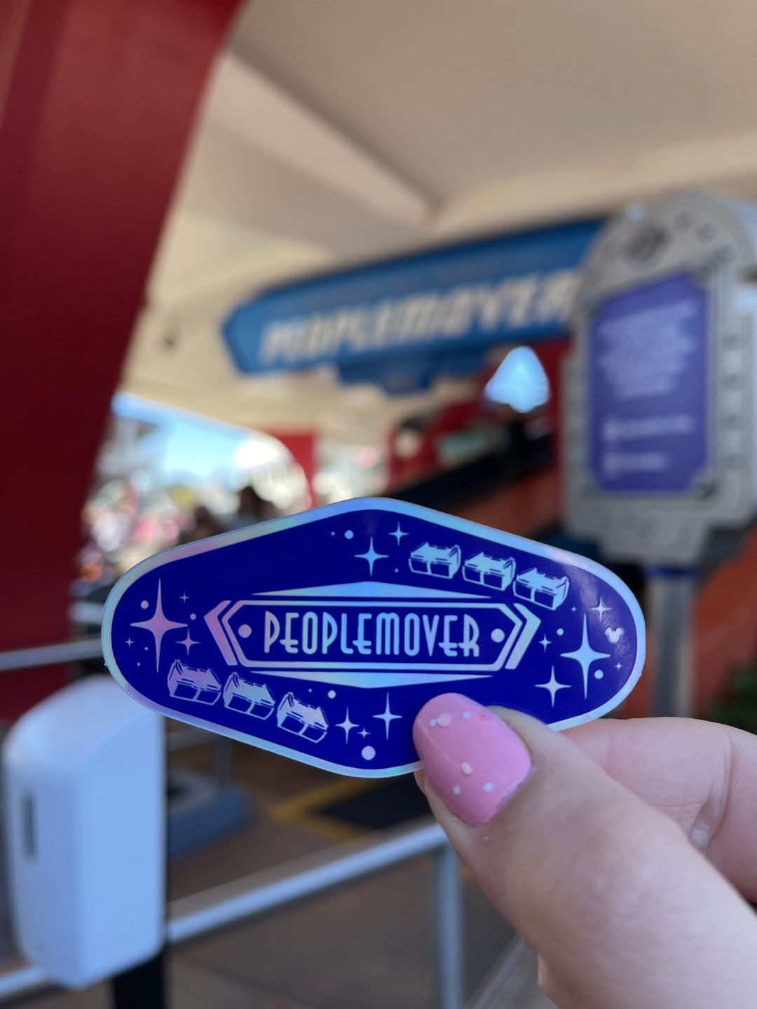 Peoplemover Holographic Sticker | Disney Rides | Tomorrowland - Etsy