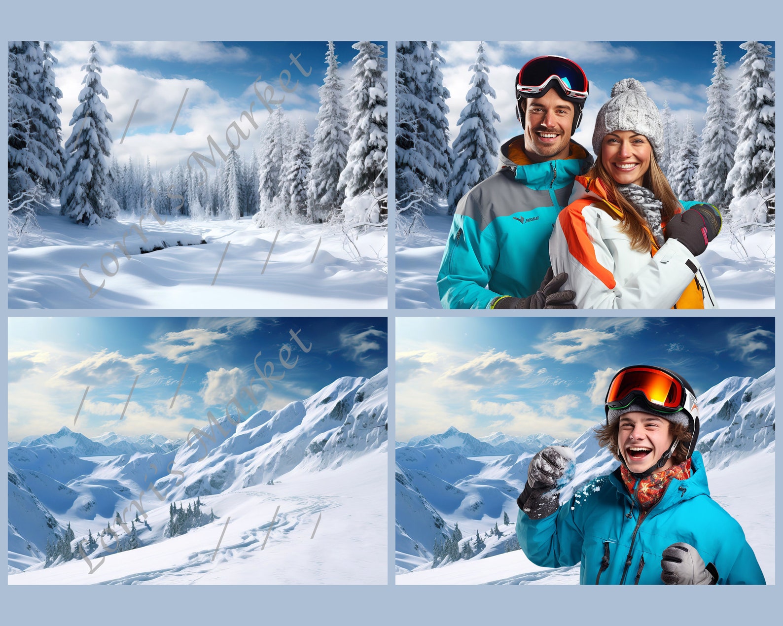 Captivating Winter Scene Backdrops for Photography 20 High-resolution ...