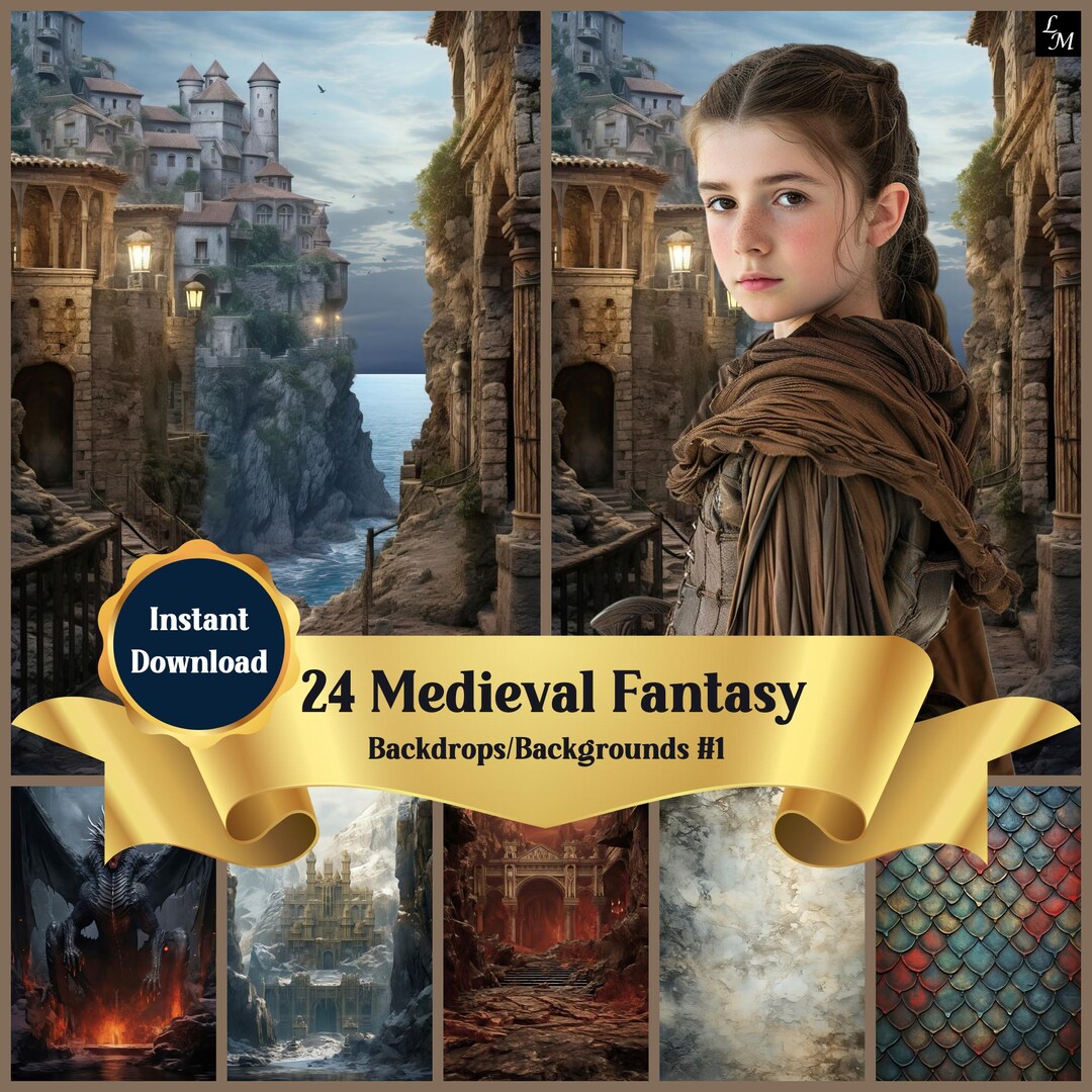Medieval Backdrops Digital Download: Fantasy Photography, High ...