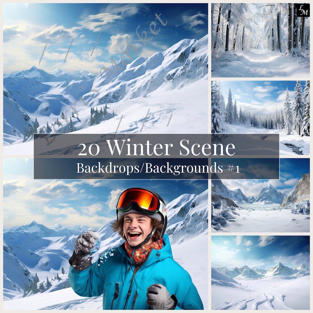 Captivating Winter Scene Backdrops for Photography 20 High-resolution ...