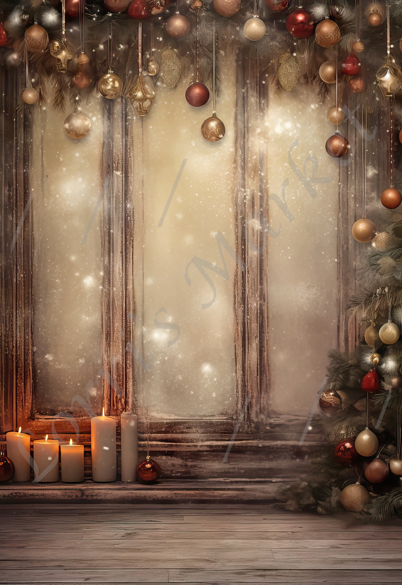 Antique Vintage Christmas Themed Backdrops: 20 High-res - Etsy