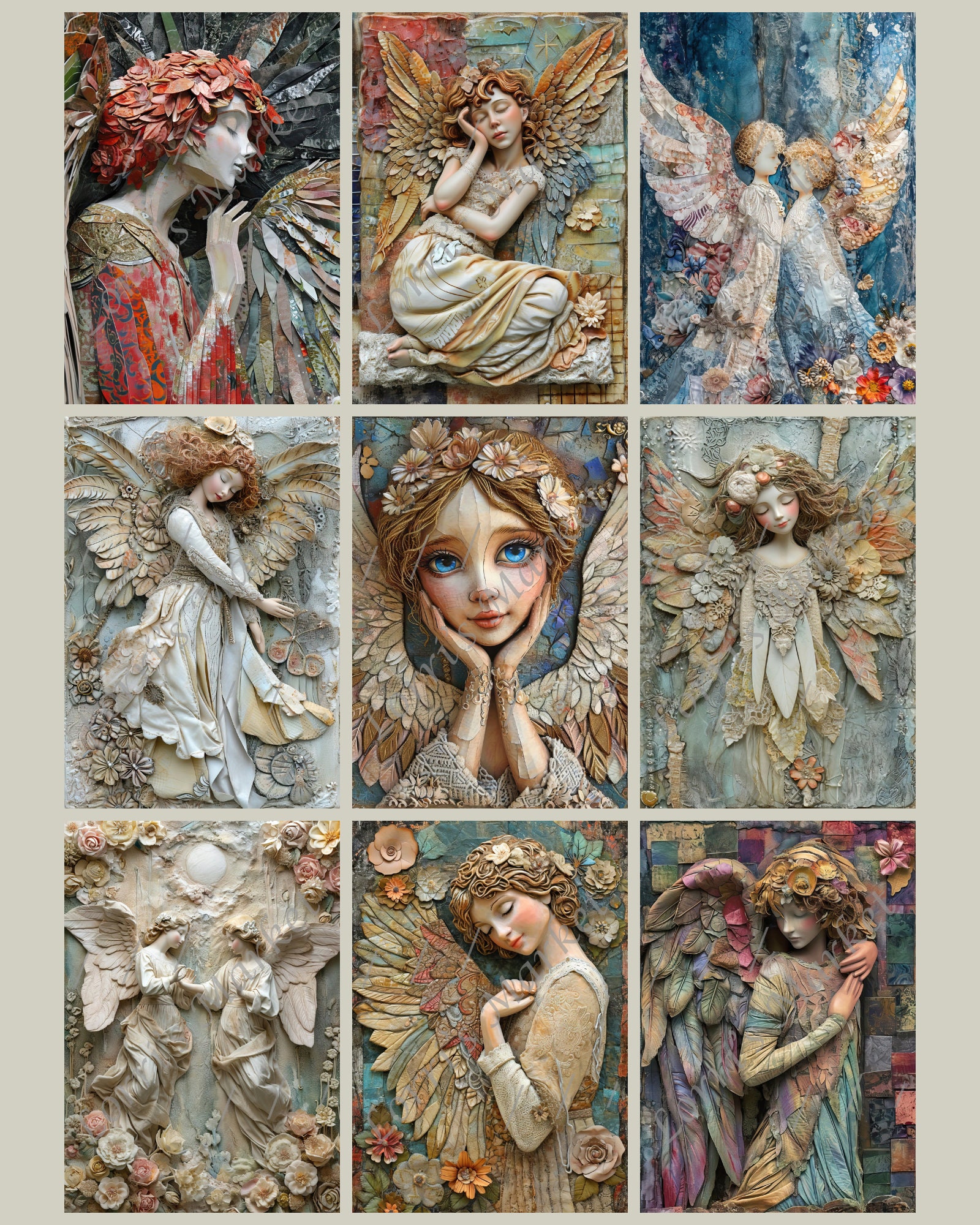 Vintage Angel Junk Journal Digital Download: Spiritual Home Decor ...