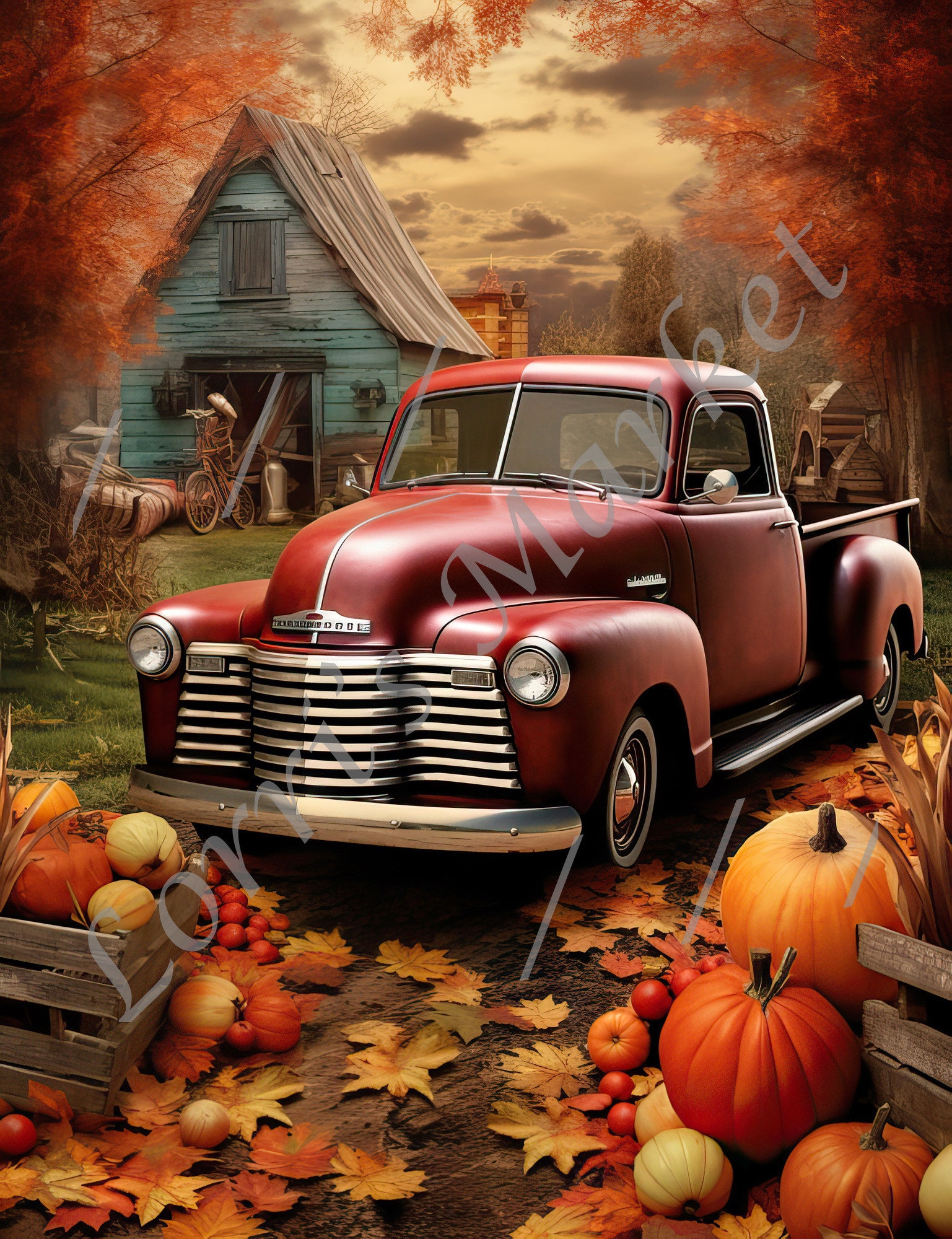 Vintage Autumn Junk Journal Backgrounds: 20 Rustic Fall Scenes, Antique ...