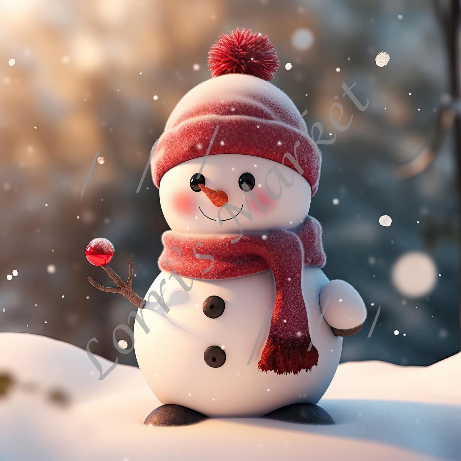Cute Snowman Prints Collection Digital Download: 20 Printable Images ...