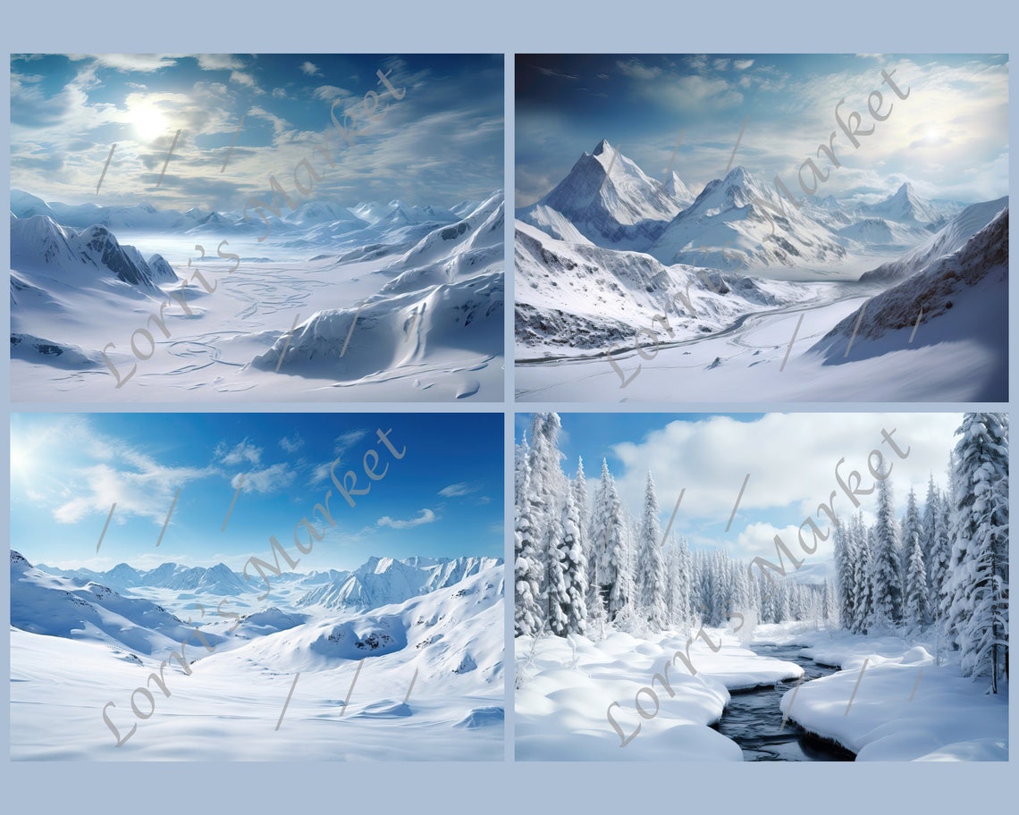 Captivating Winter Scene Backdrops for Photography 20 High-resolution ...