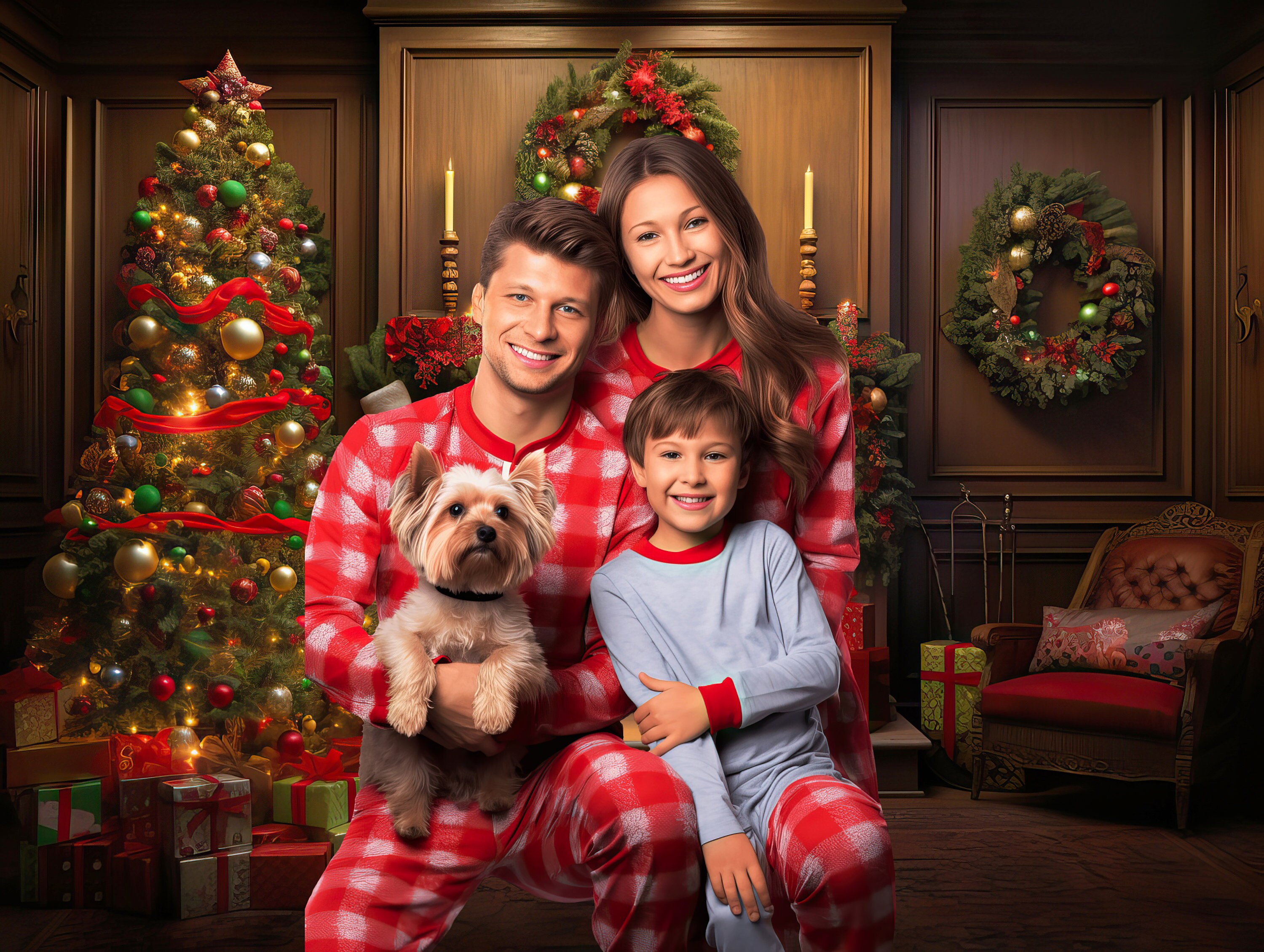 Christmas Home Scene Photography Backdrops: Capture the Warmth - Etsy