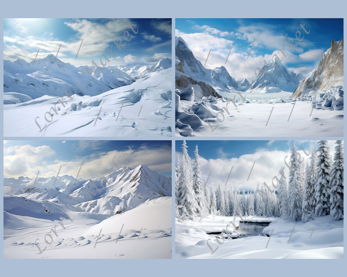 Captivating Winter Scene Backdrops for Photography 20 High-resolution ...