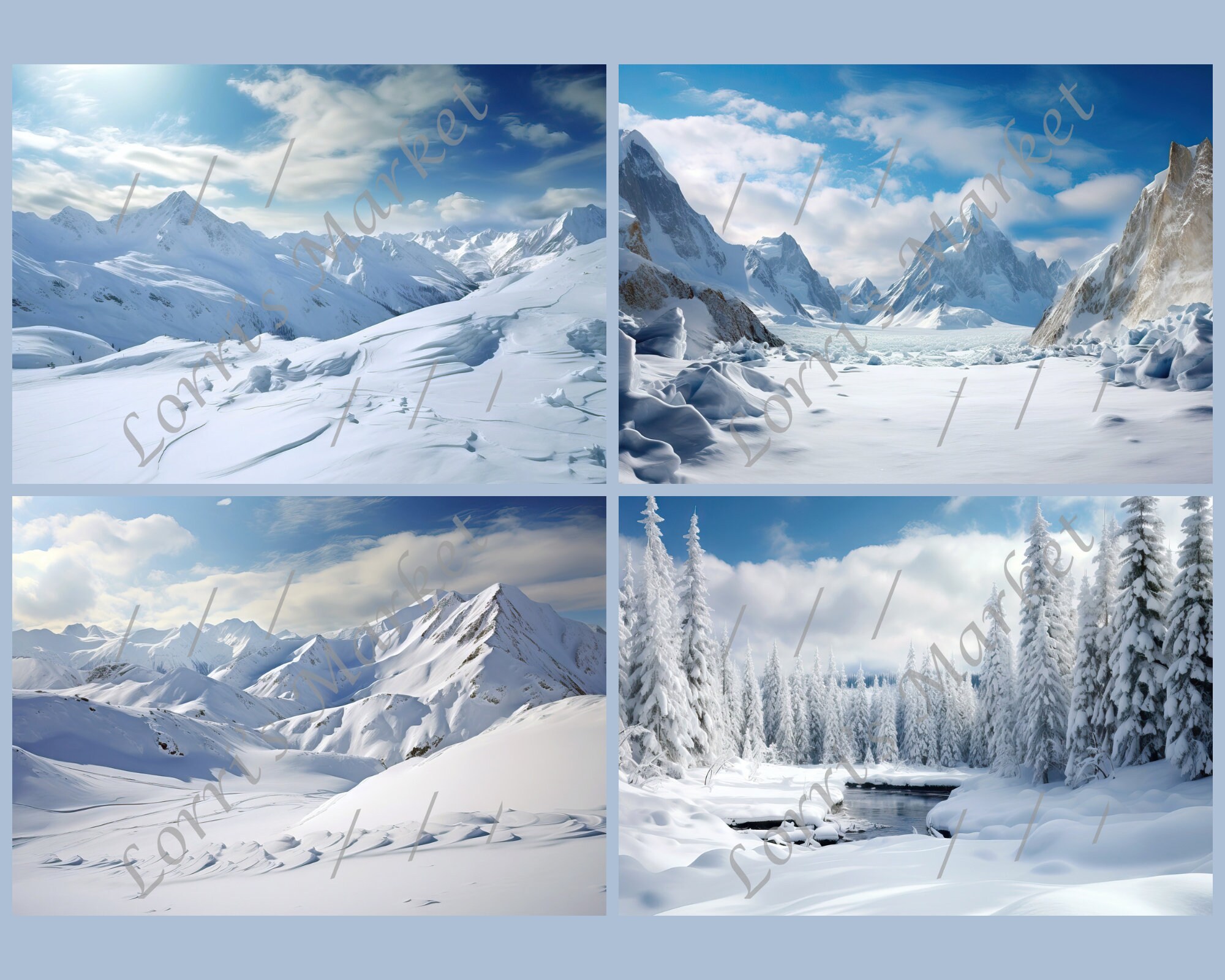 Captivating Winter Scene Backdrops for Photography 20 High-resolution ...