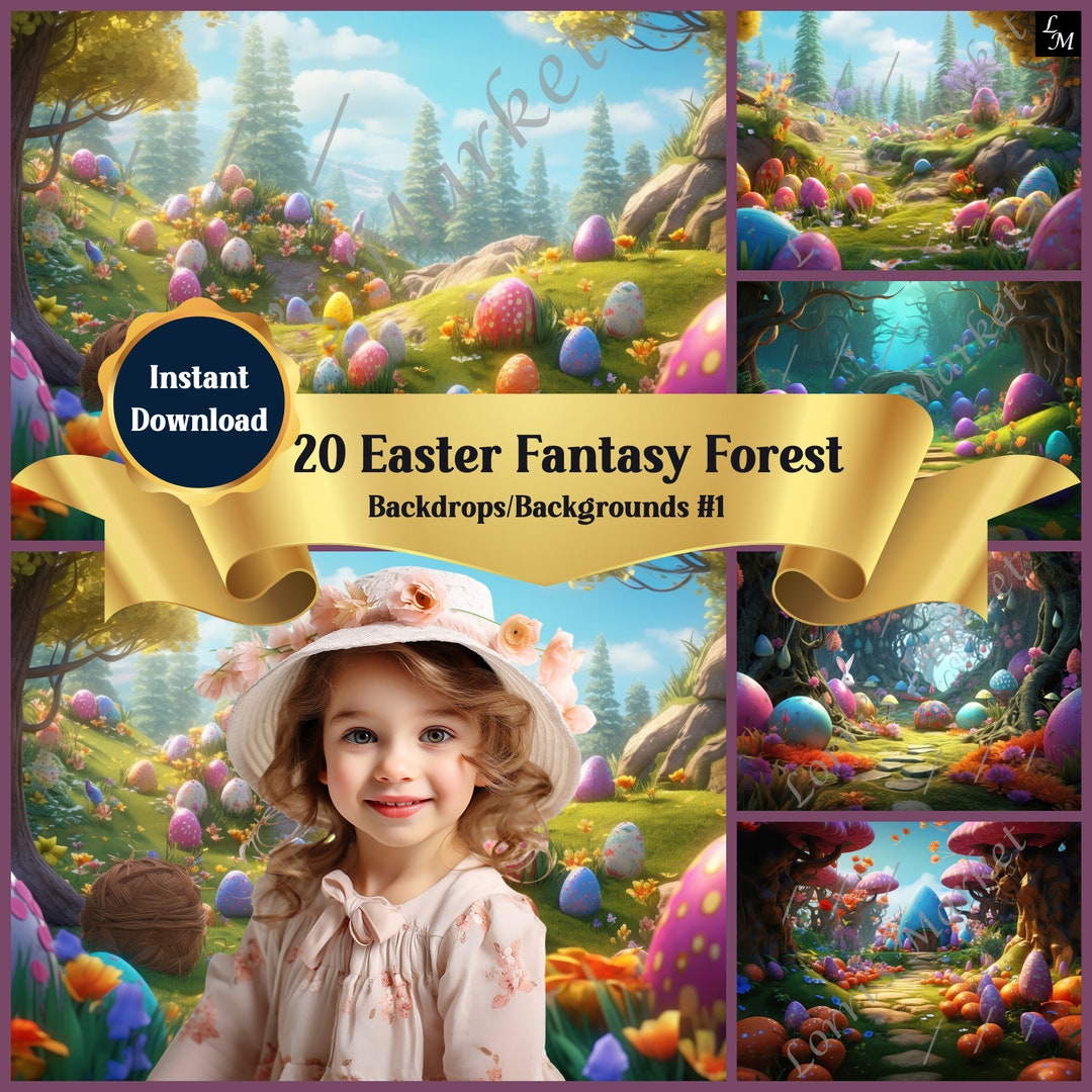 Fantasy Easter Photography Backdrops 20 Unique Enchanted Magical Forest ...