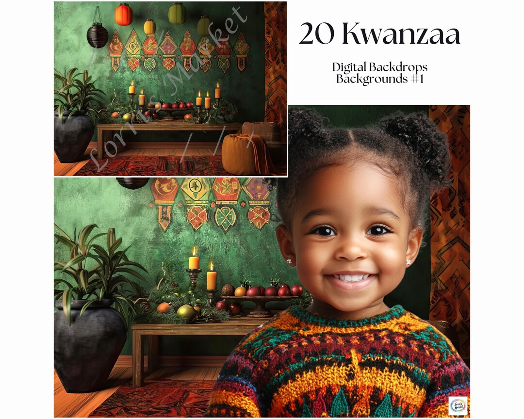 Kwanzaa Horizontal Backdrops Digital Download: Cards, Photography ...