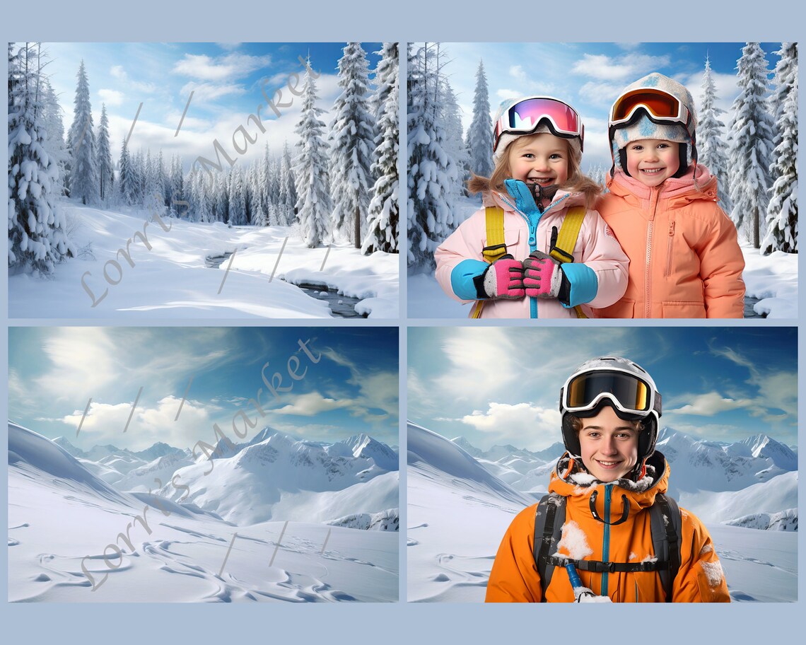 Captivating Winter Scene Backdrops for Photography 20 High-resolution ...
