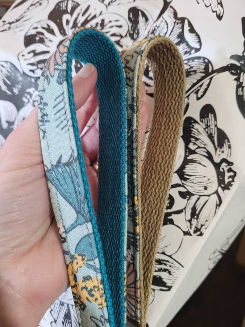 Rifle Paper Co. Floral Key Fob Wristlet: Handmade Nylon Keychain - Etsy