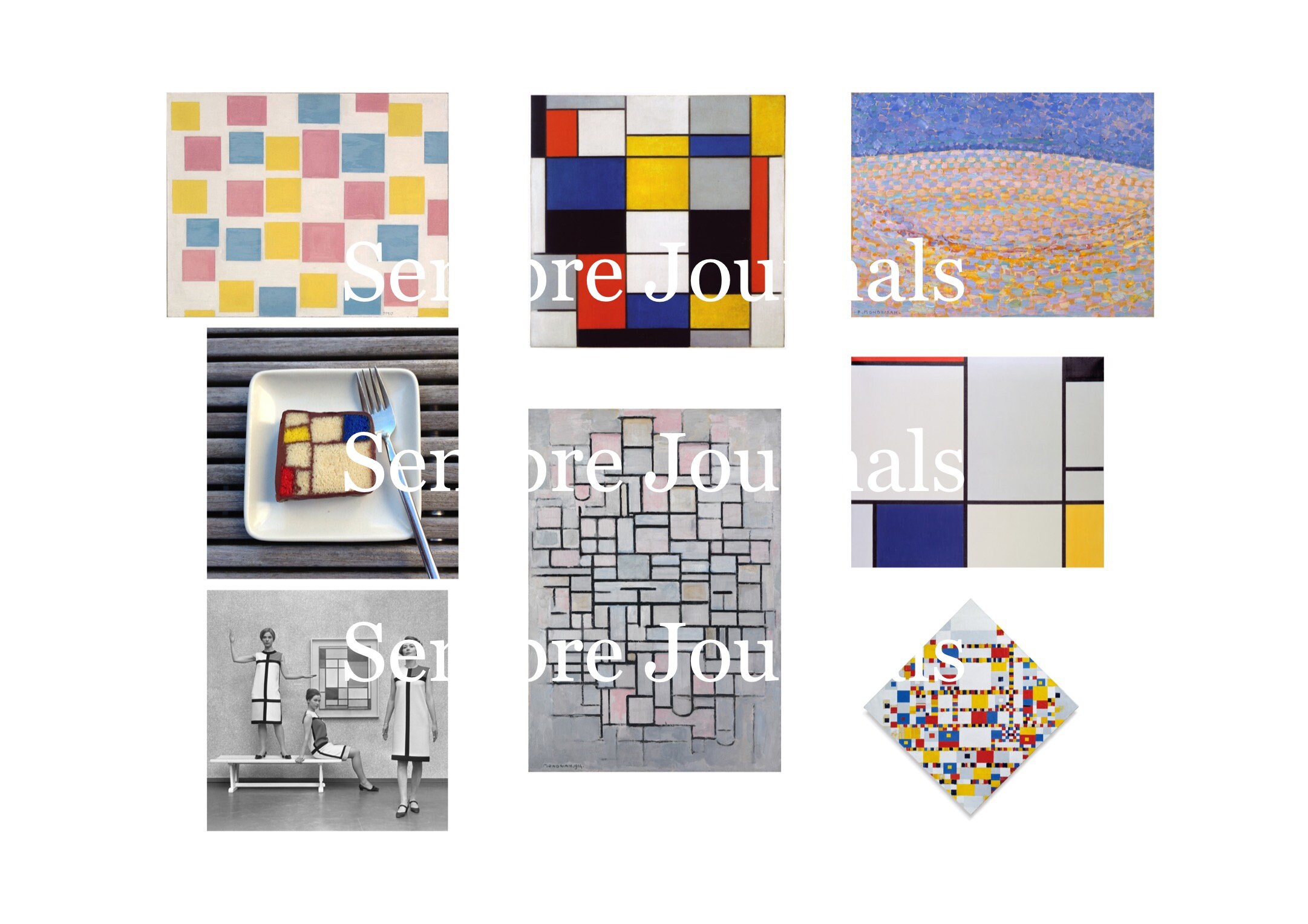 Piet Mondrian Modernist Painter Images for Journaling and Collage - Etsy