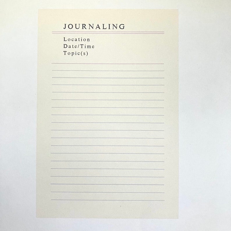 Book List, Reading Notes, Journaling Cards (pocket Size) Digital ...