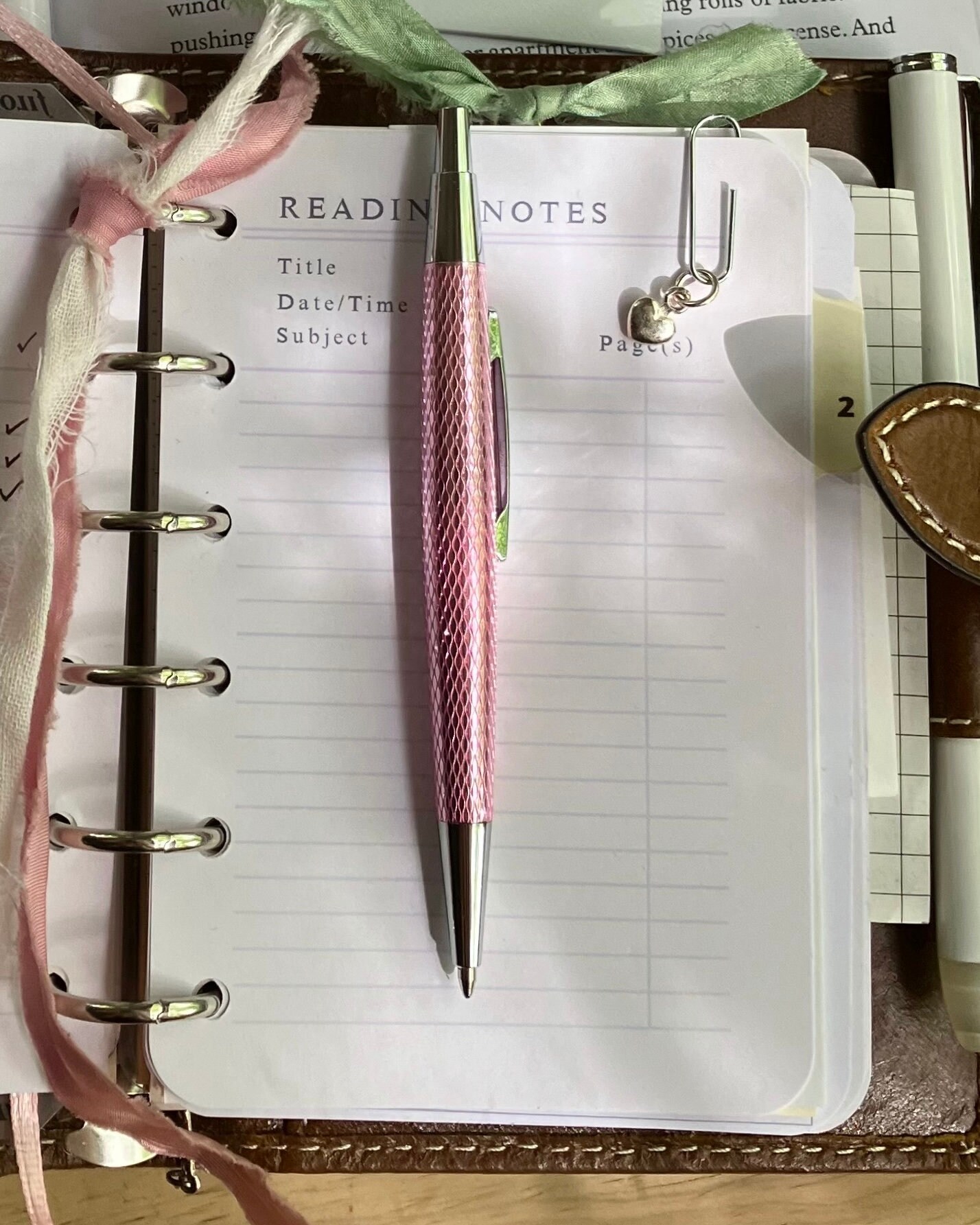 Book List, Reading Notes, Journaling Cards (pocket Size) Digital ...