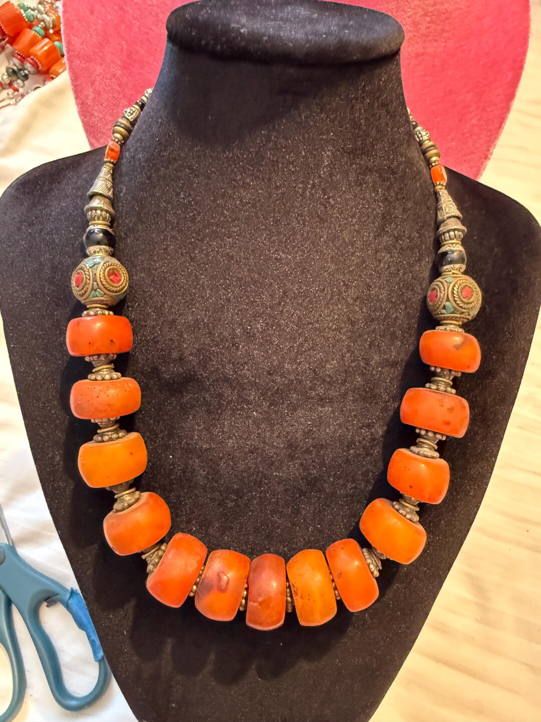 Nepali Amber Necklace Nepali Handmade Necklace Woman Jewelry Tibetan ...