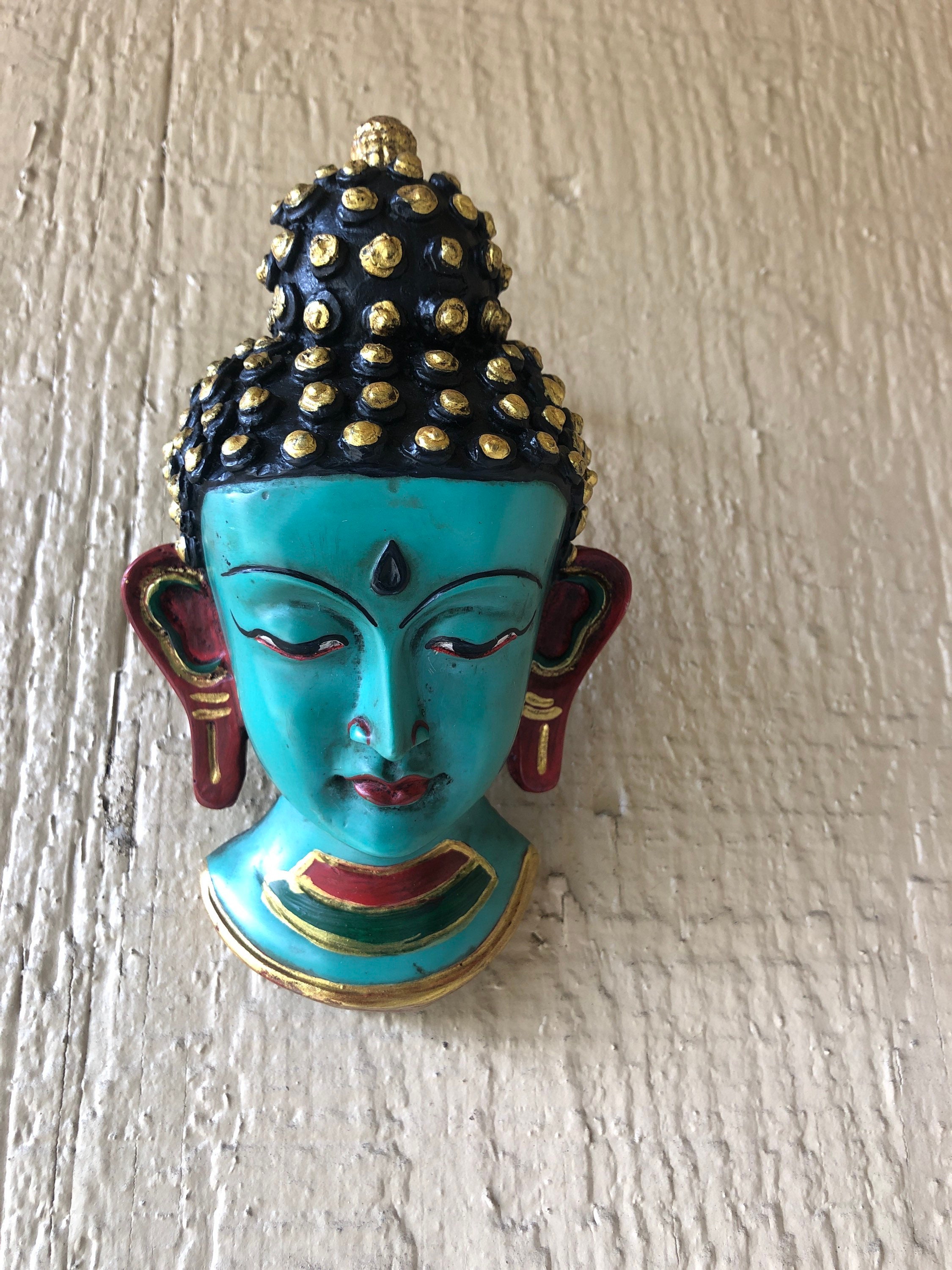 Buddha Mask Nepali Mask Tibetan Mask Handmade Mask Made in | Etsy