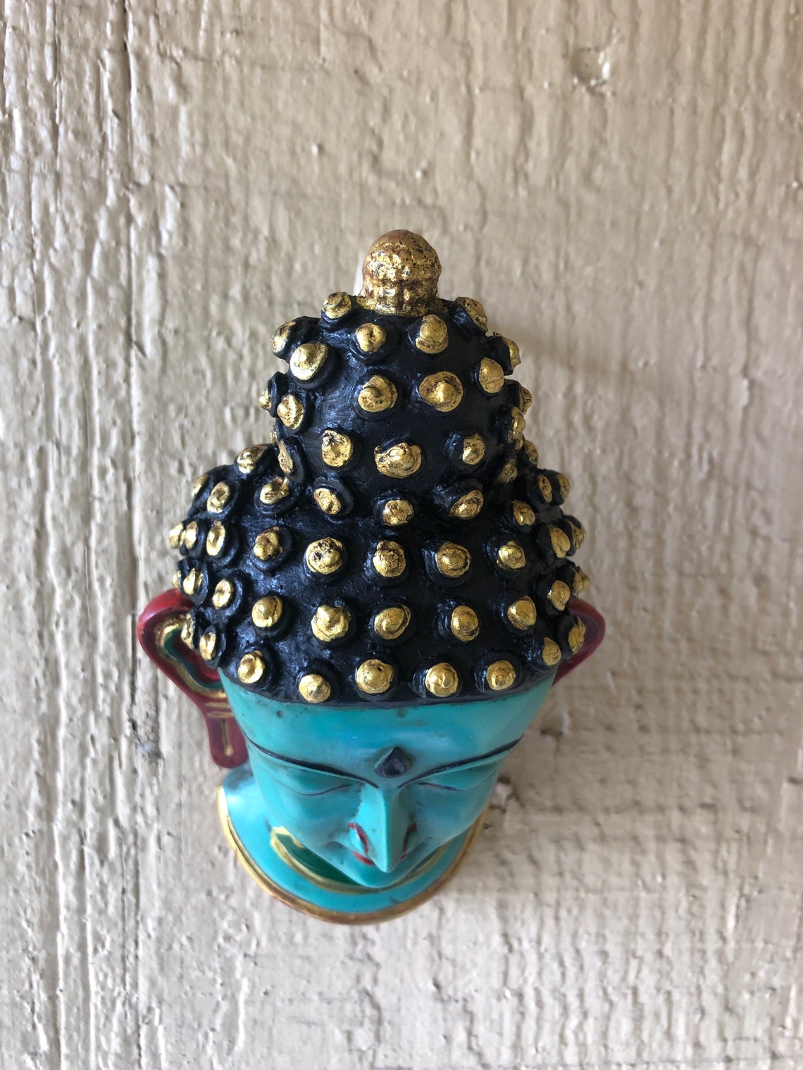 Buddha Mask Nepali Mask Tibetan Mask Handmade Mask Made in | Etsy