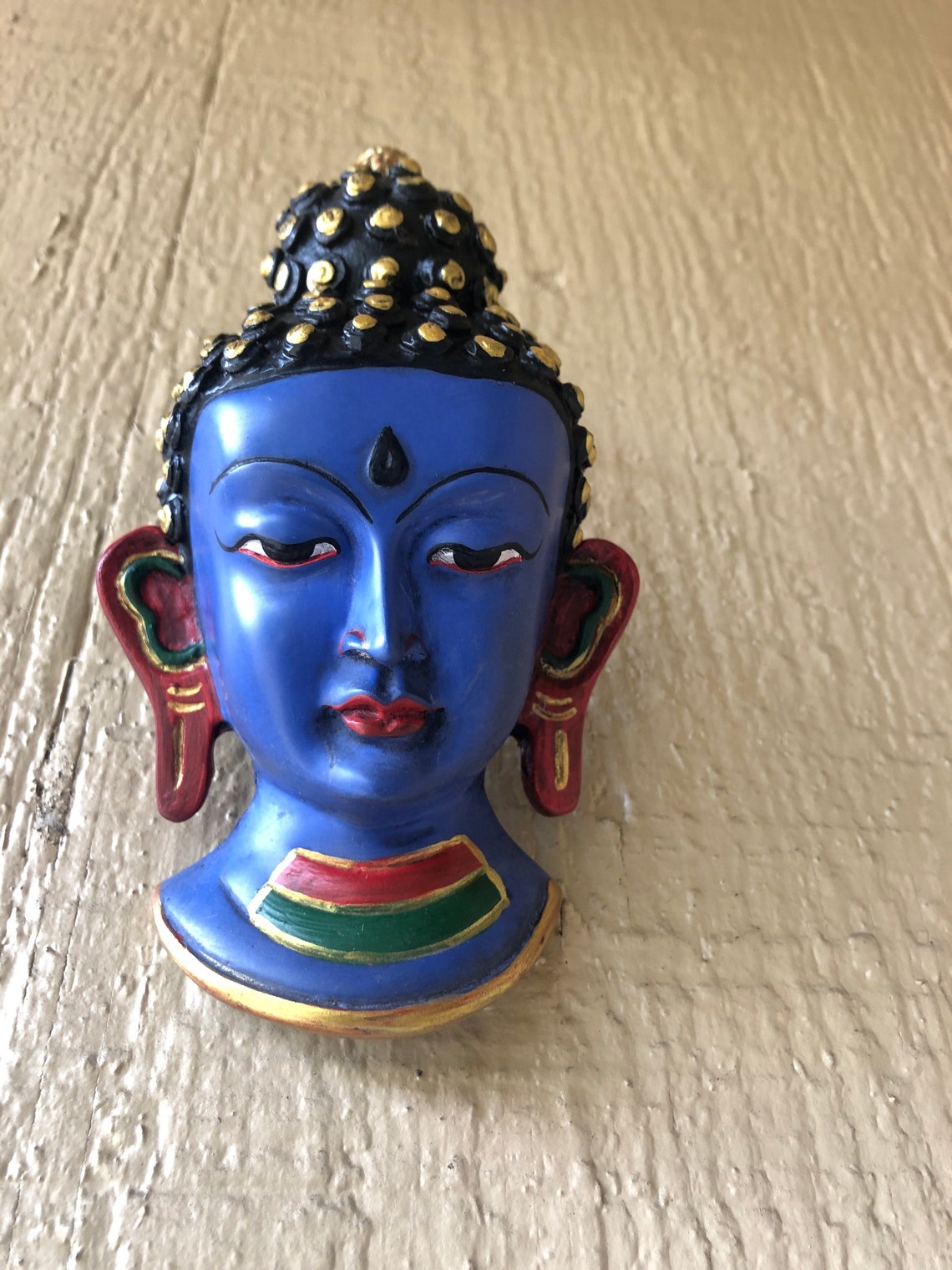 Buddha Mask Nepali Mask Tibetan Mask Handmade Mask Made in | Etsy