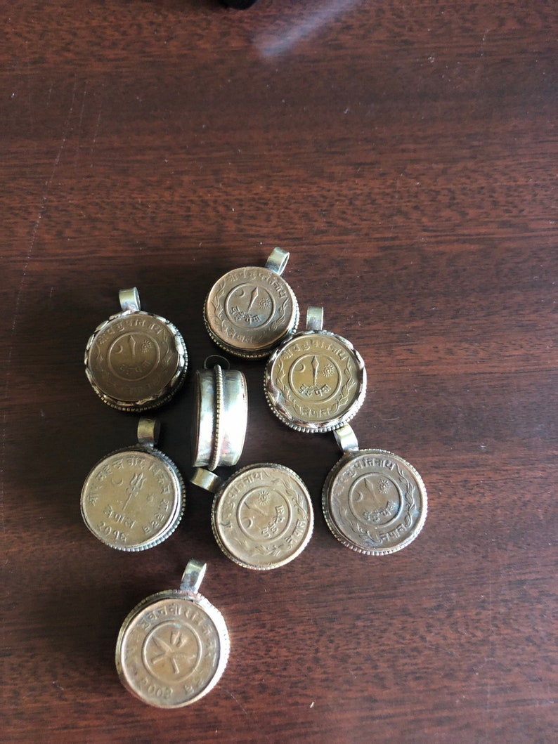 Nepali Old Coins With Tibetan Silver - Etsy