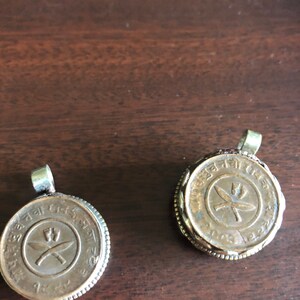 Nepali Old Coins With Tibetan Silver Pendent,nepalese,tibetan,himalayan ...