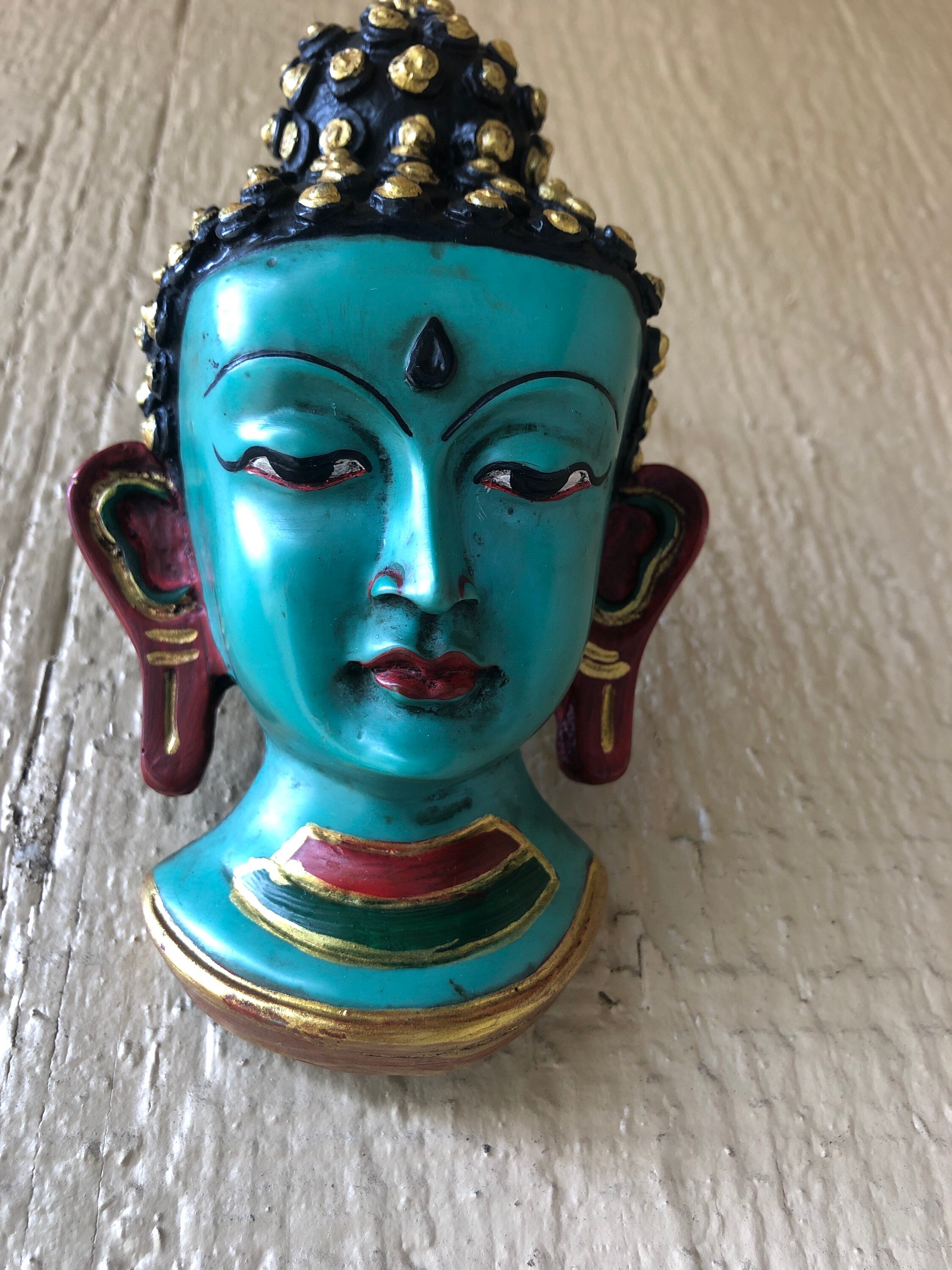 Buddha Mask Nepali Mask Tibetan Mask Handmade Mask Made in - Etsy