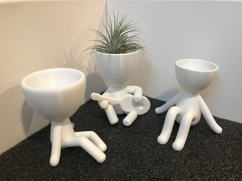 3D Printed 'sitting Around' Bundle Robert Planter - Etsy