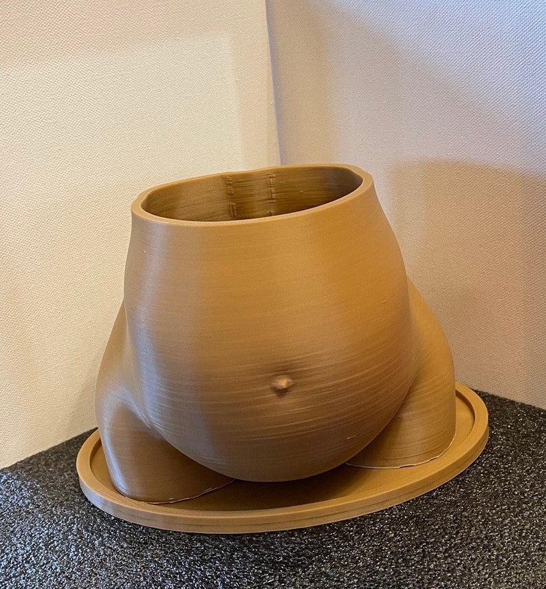 3D Printed Pregnant Belly Pot/planter - Etsy