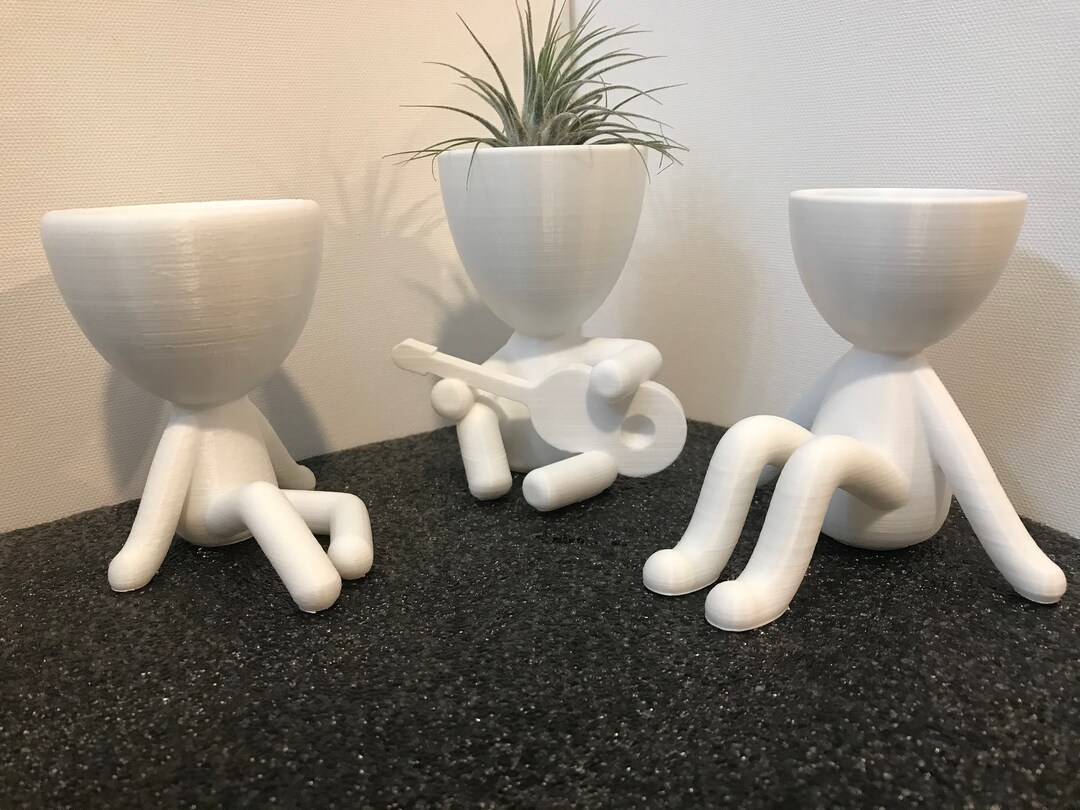 3D Printed 'sitting Around' Bundle Robert Planter Style Planters - Etsy